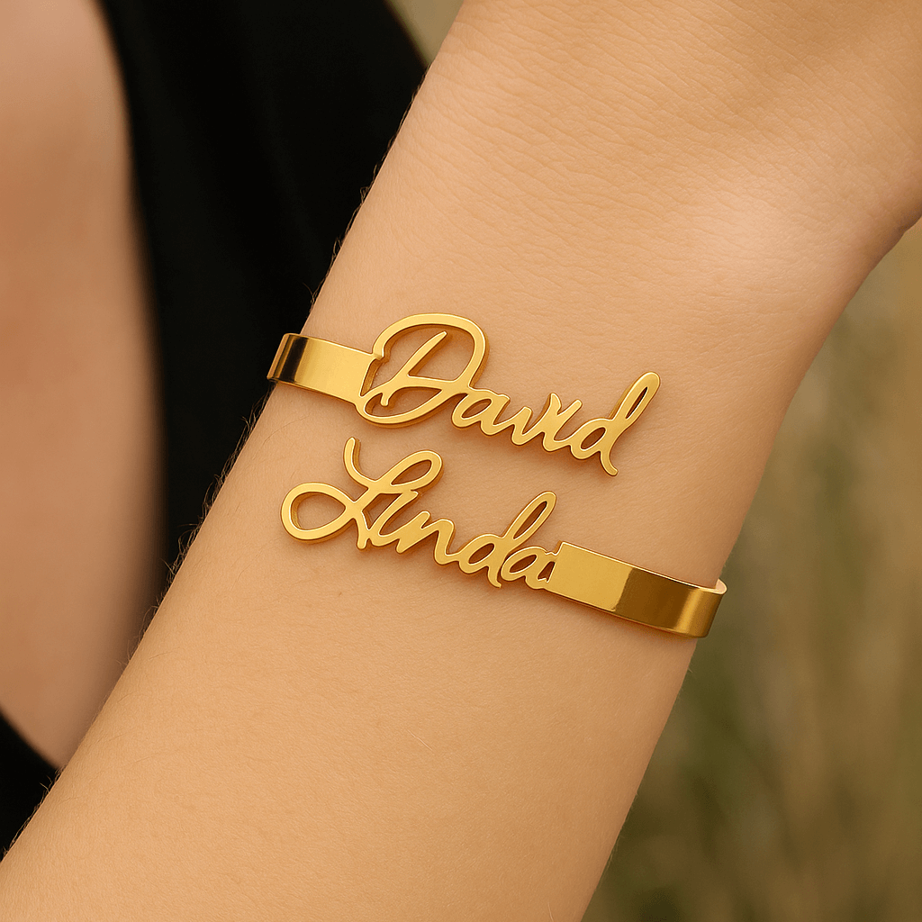 Personalized Two-Name Bangle – Customize You Shop